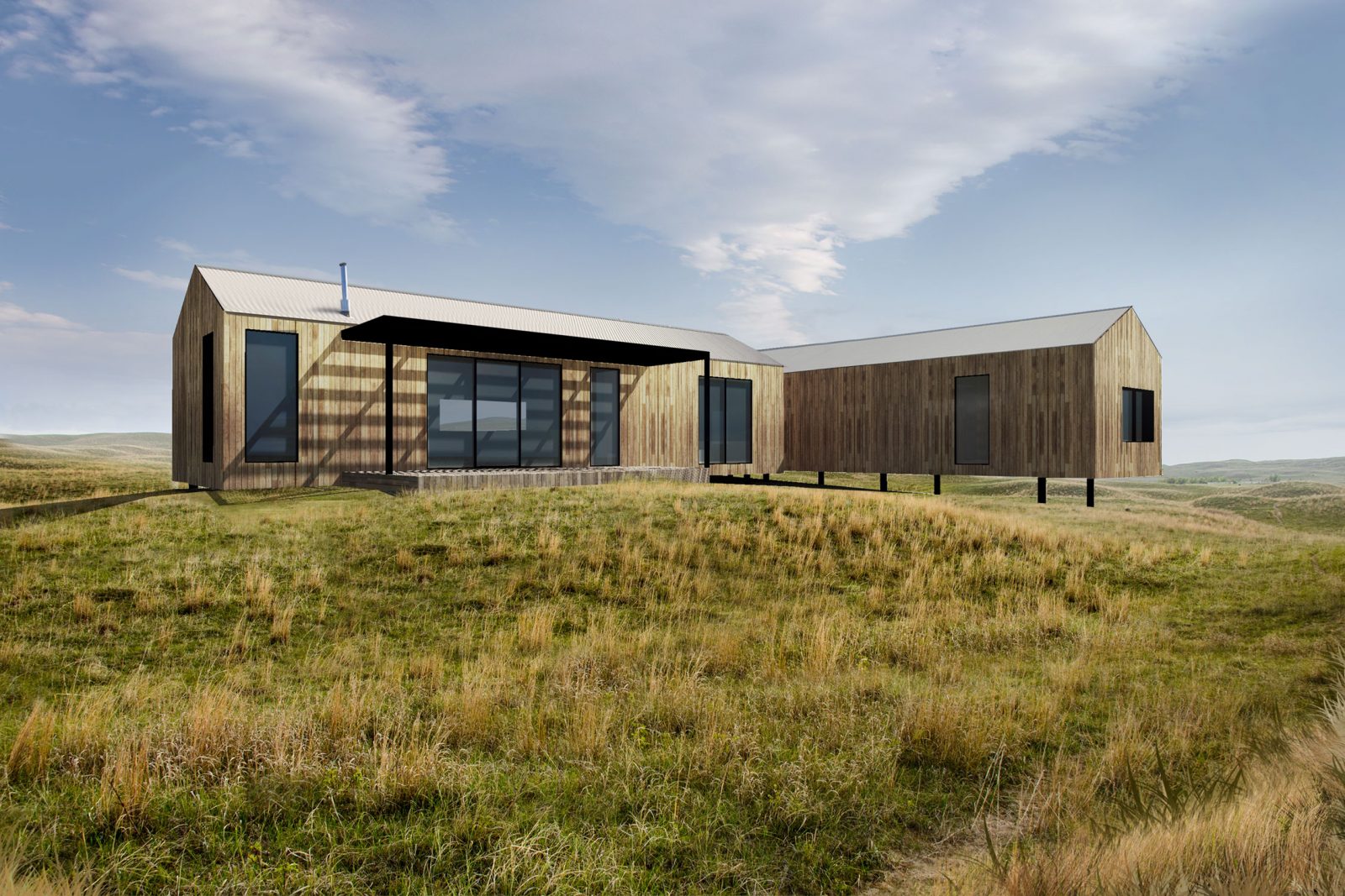 Smart Modular Design of The Month - Juno - A Modern Barn Style Home